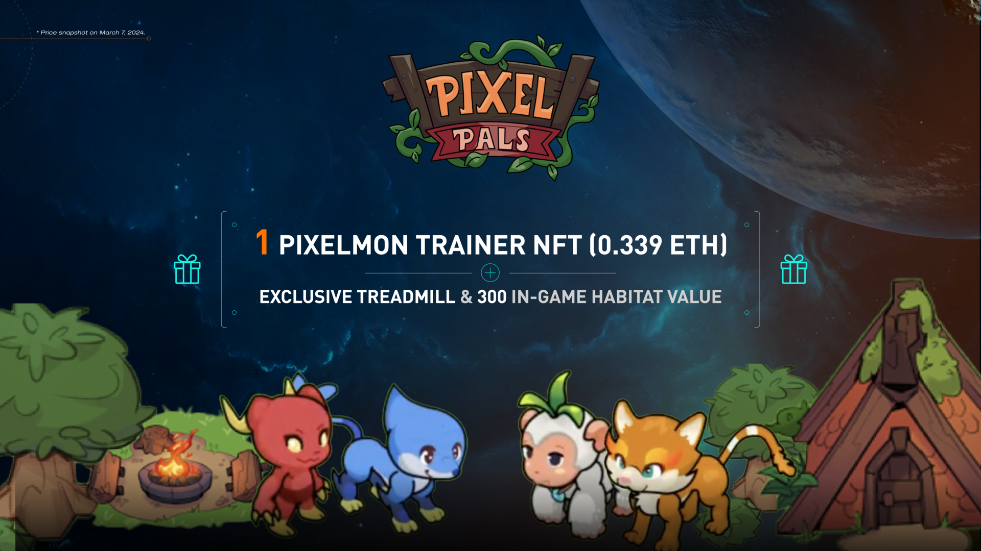 Grow Your PixelPals, Build Your Habitat - Space3